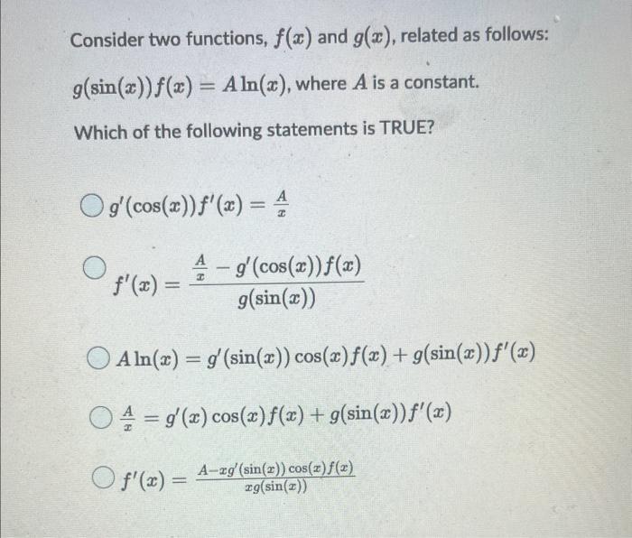 Solved Consider two functions, f(x) and g(x), related as | Chegg.com