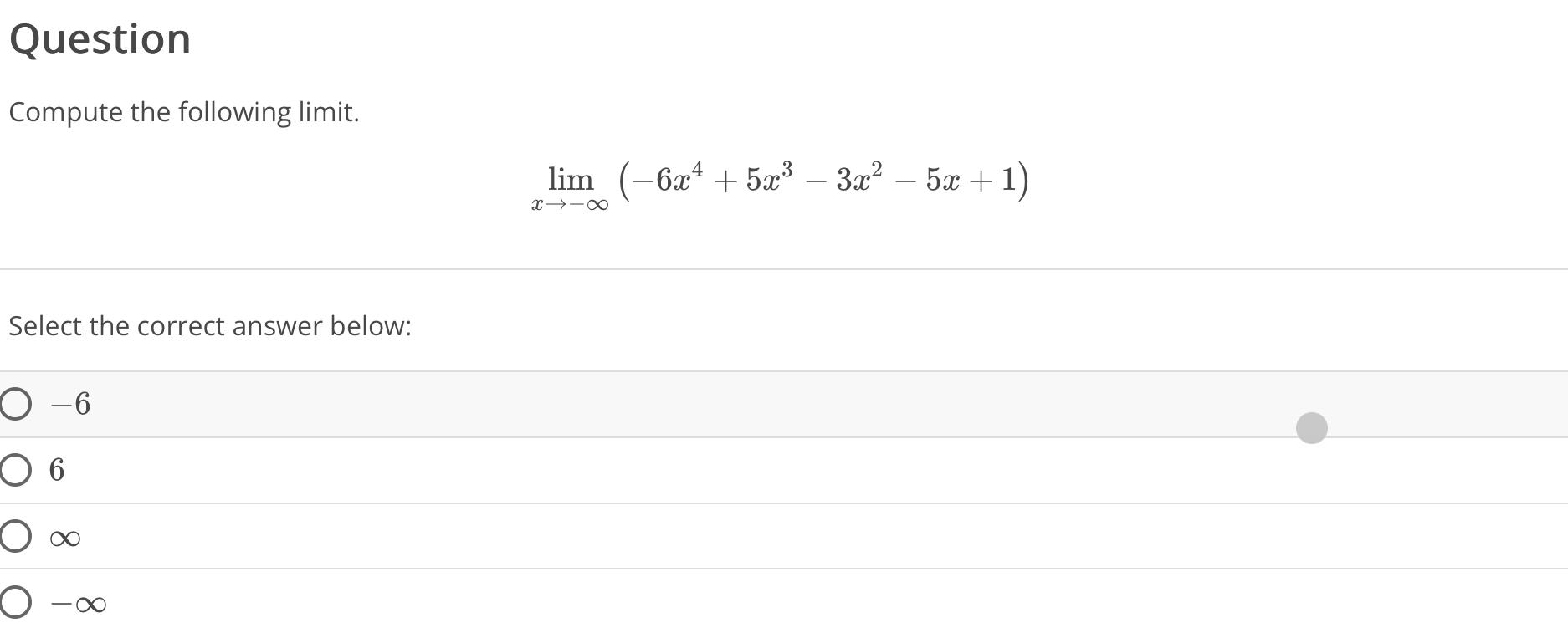 Solved QuestionCompute the following | Chegg.com