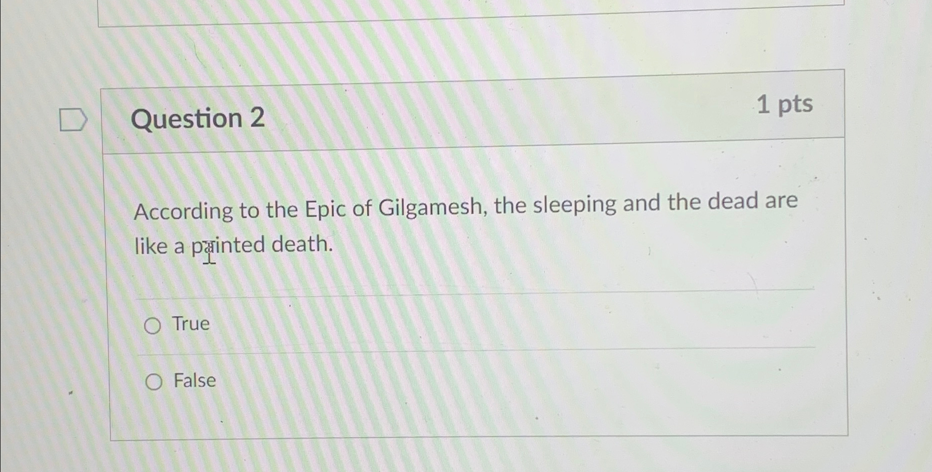 Solved Question 21 ﻿ptsAccording to the Epic of Gilgamesh, | Chegg.com
