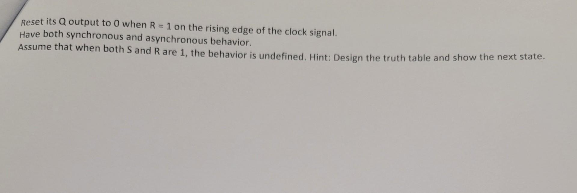 Solved 19. Design a D flip-flop circuit with asynchronous | Chegg.com