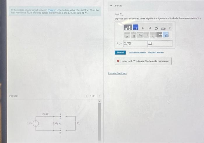 Solved In the voltage-divider circuit shown in (Figure 1), | Chegg.com