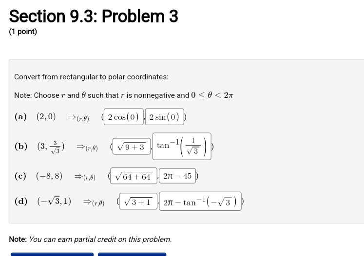 Solved Section 9.3: Problem 3(1 ﻿point)Convert from | Chegg.com