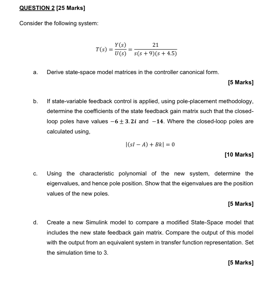 Solved Question 2 25 ﻿marks Consider The Following 