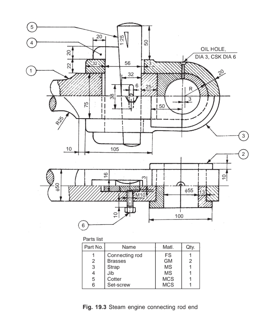 Solved give me the detailed drawing (parts) | Chegg.com