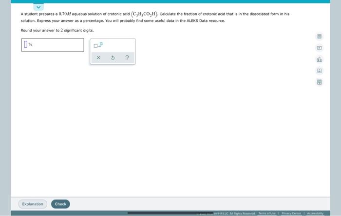 Solved planation Page Calculate the percent dissociation of | Chegg.com