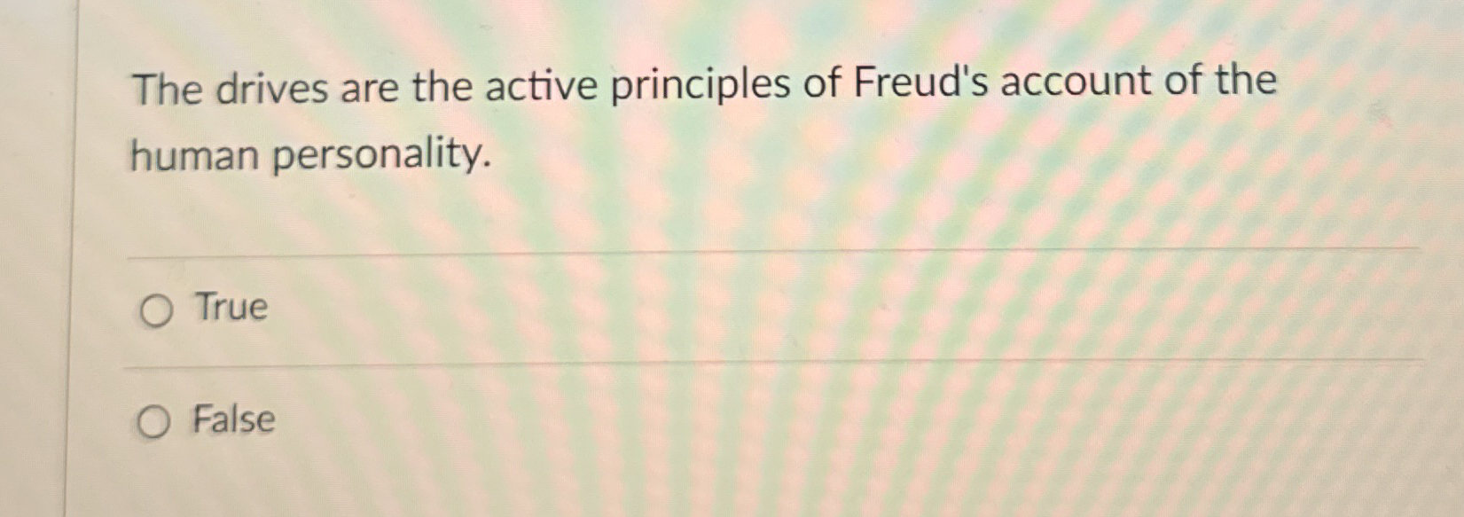Solved The drives are the active principles of Freud's | Chegg.com
