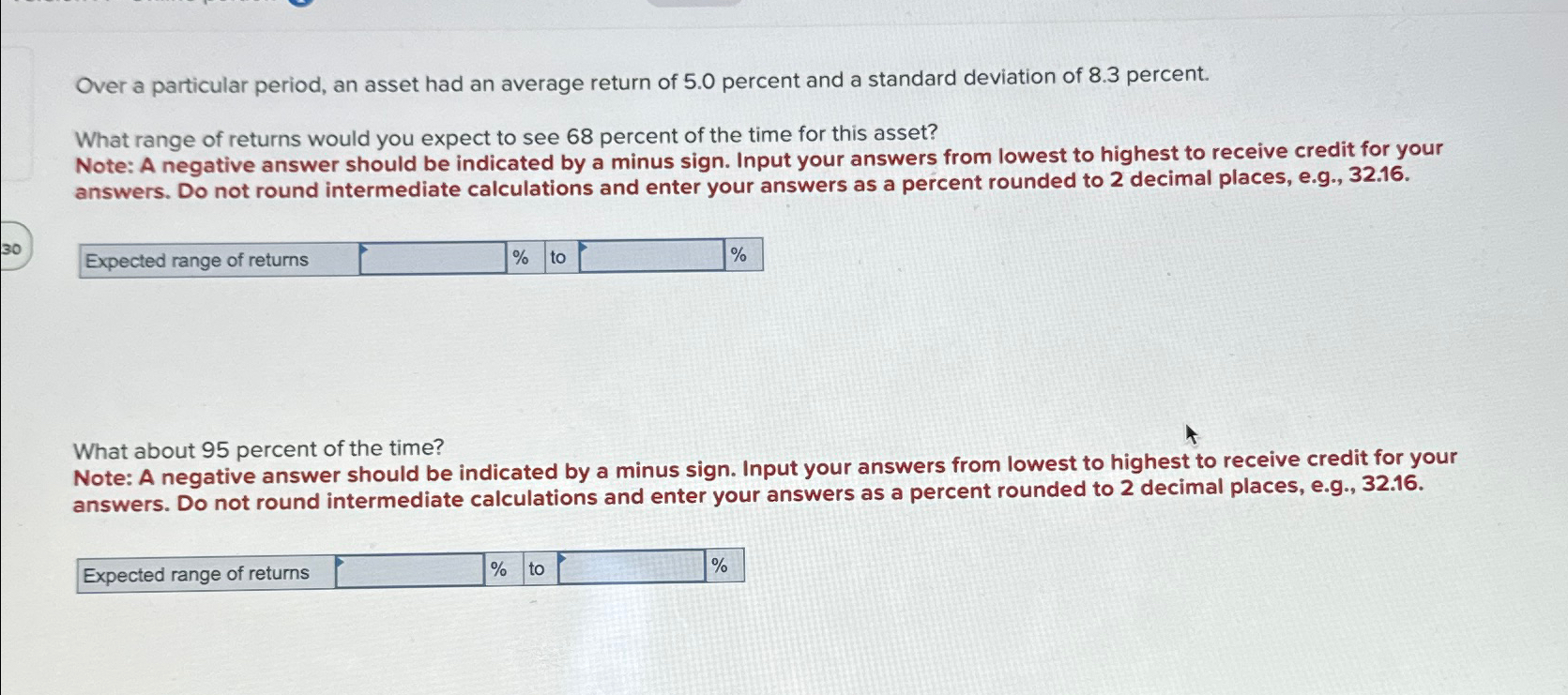 Solved Over a particular period, an asset had an average | Chegg.com