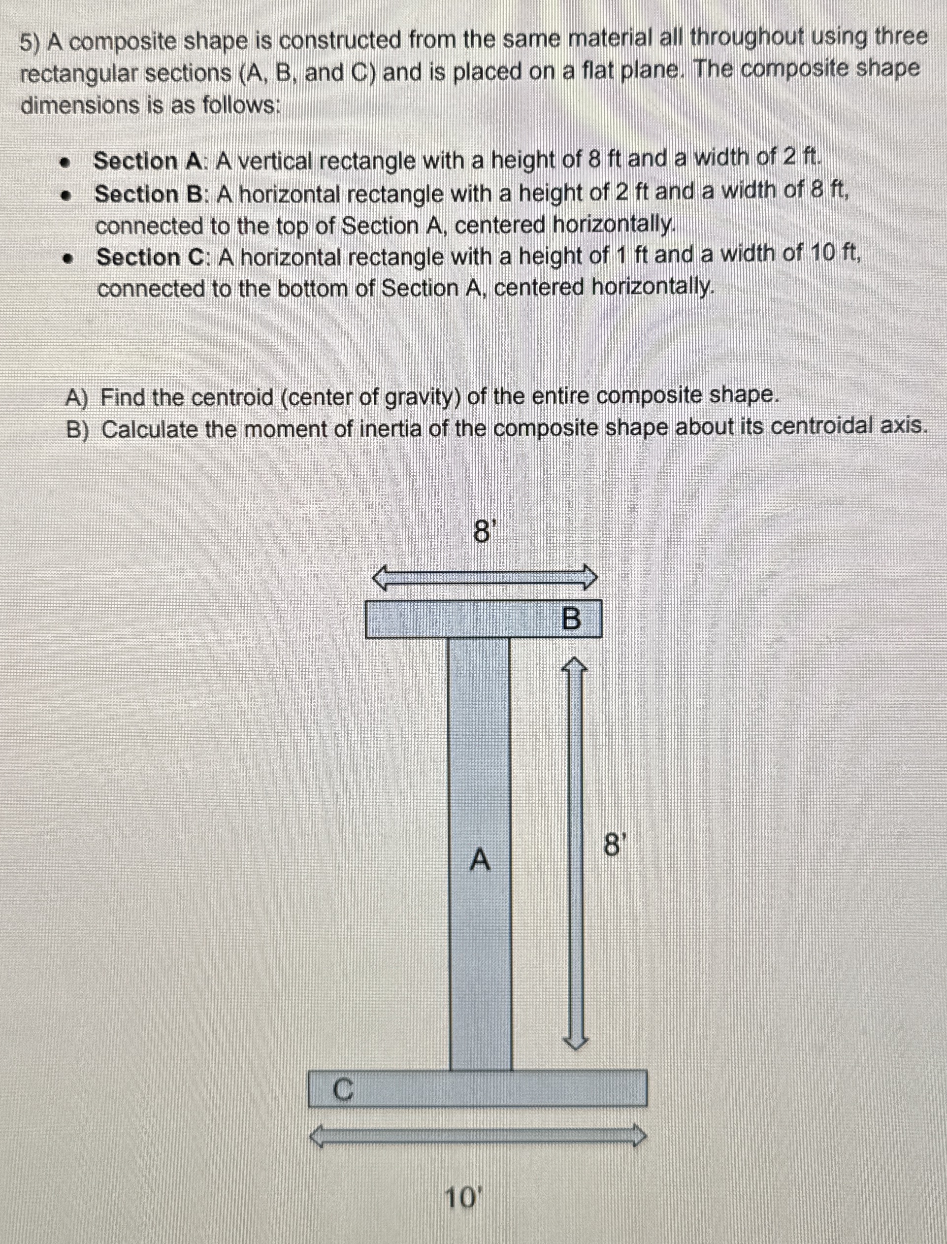 Solved A composite shape is constructed from the same | Chegg.com