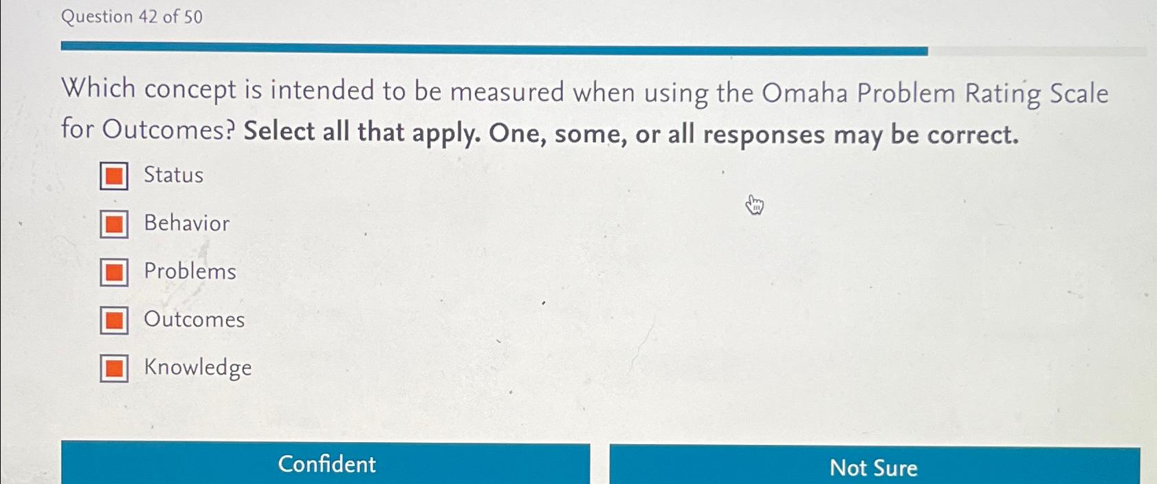 Solved Question 42 ﻿of 50Which concept is intended to be | Chegg.com
