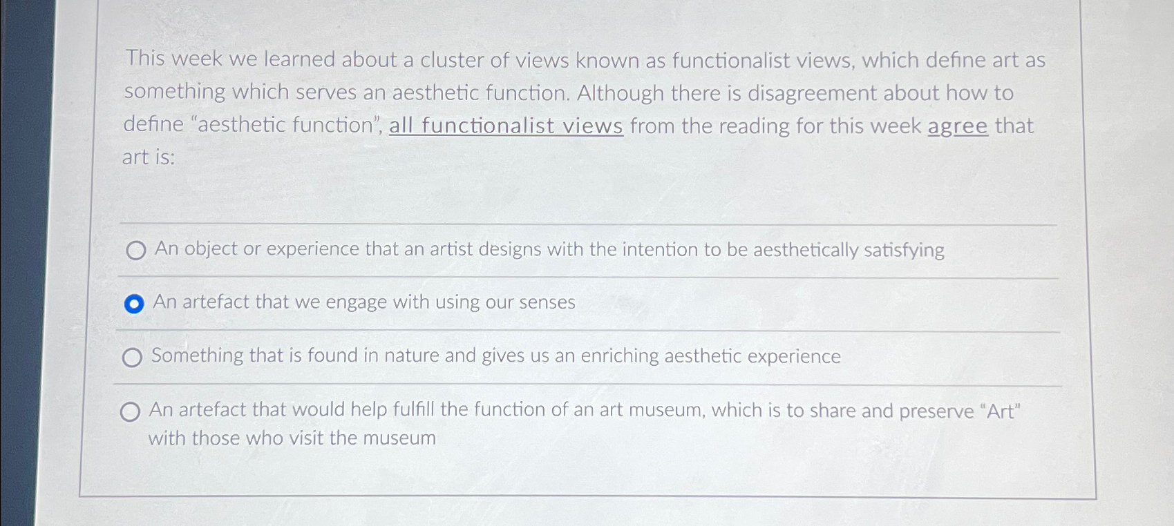 Solved This week we learned about a cluster of views known | Chegg.com