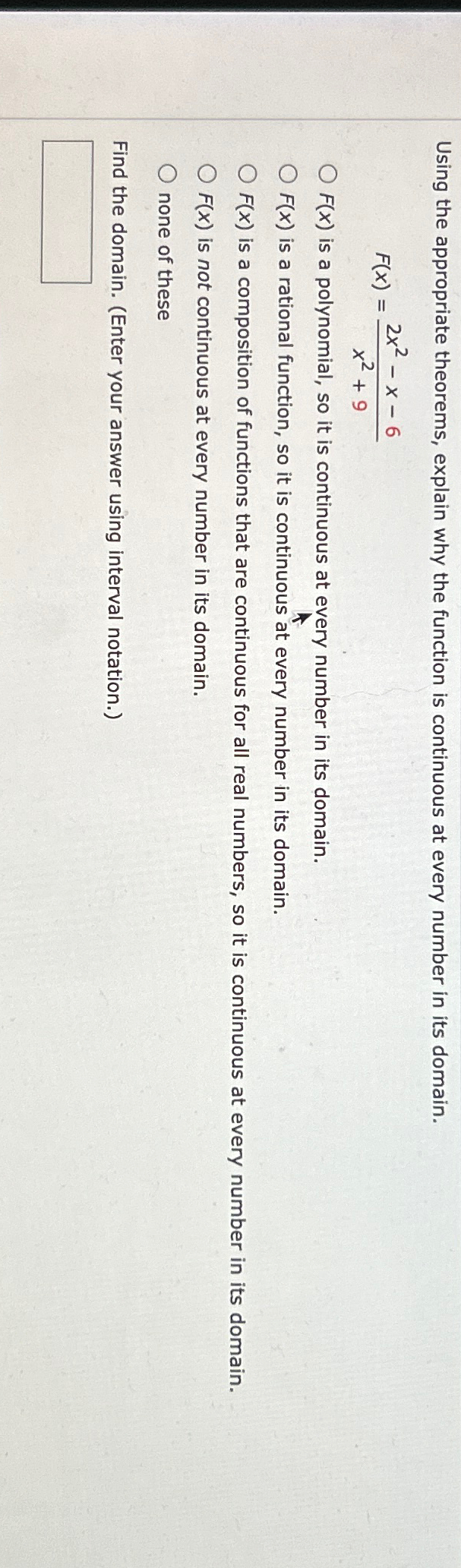 Solved Using The Appropriate Theorems Explain Why The