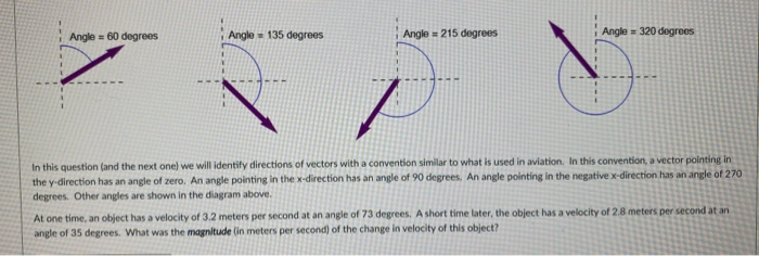 Solved Angle = 60 degrees Angle - 135 degrees Angle = 215 | Chegg.com