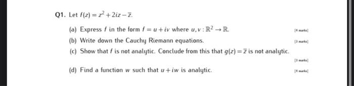 Solved FUNCTIONS OF ONE COMPLEX VARIABLE, I have an exam in | Chegg.com