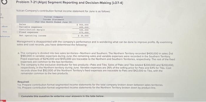 Solved Problem 7.21 (Algo) Segment Reporting and | Chegg.com
