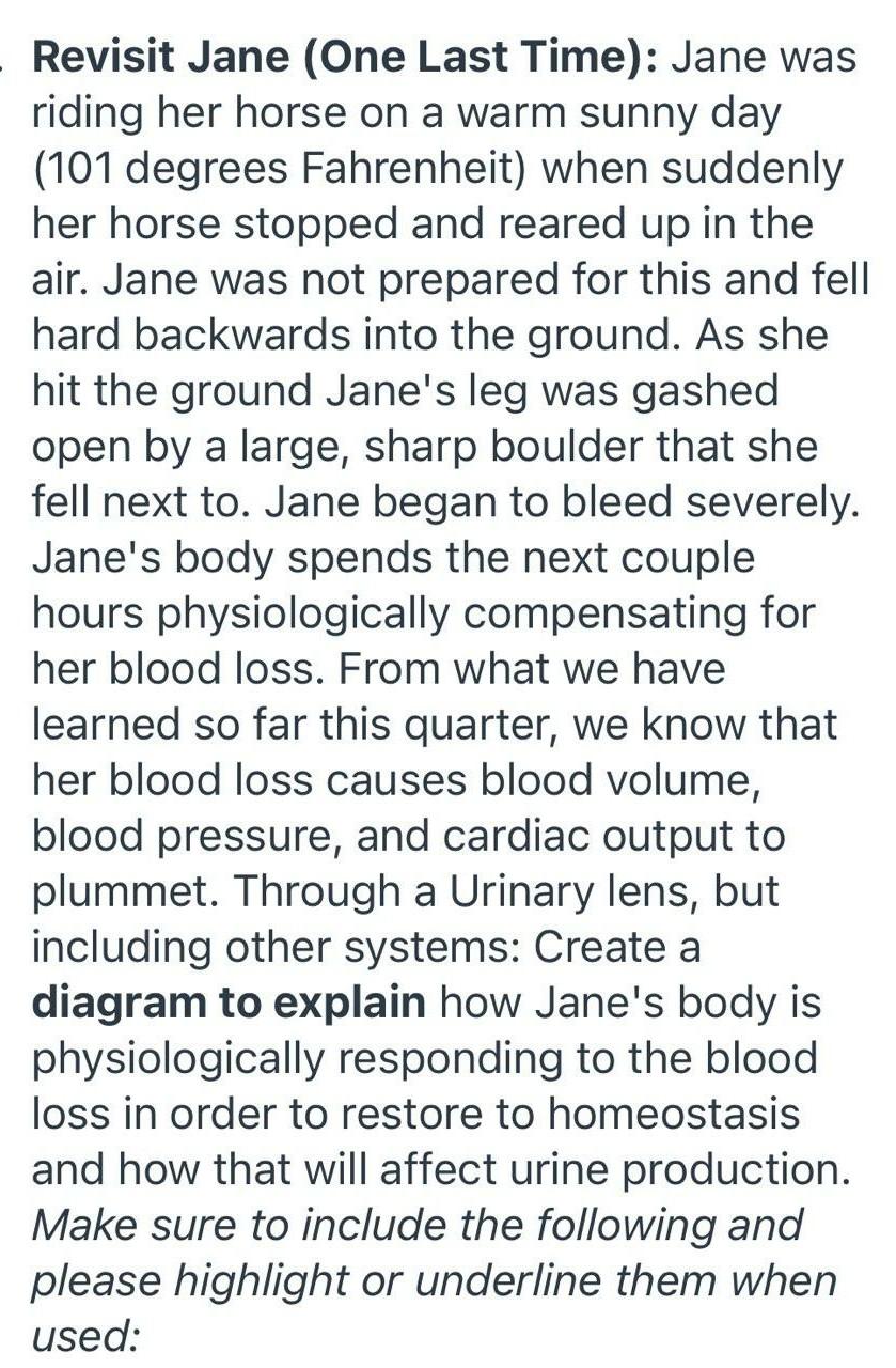Solved Revisit Jane (One Last Time): Jane was riding her | Chegg.com