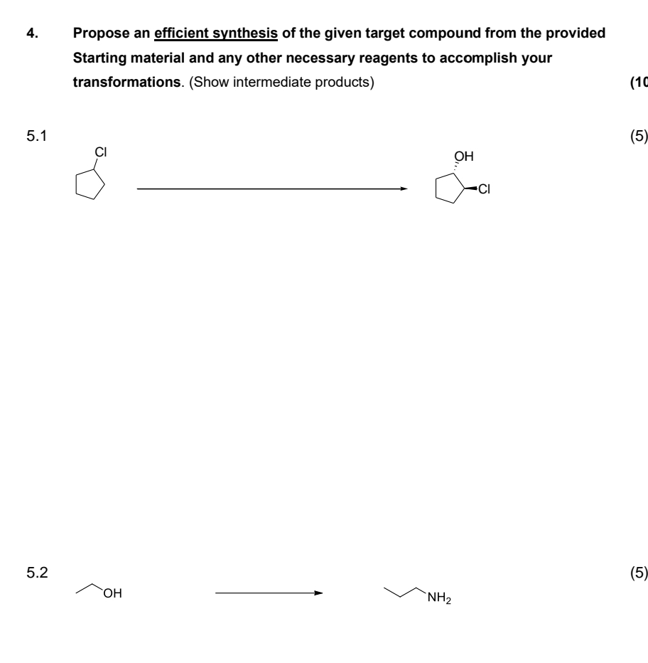 Solved Propose an efficient synthesis of the given target | Chegg.com