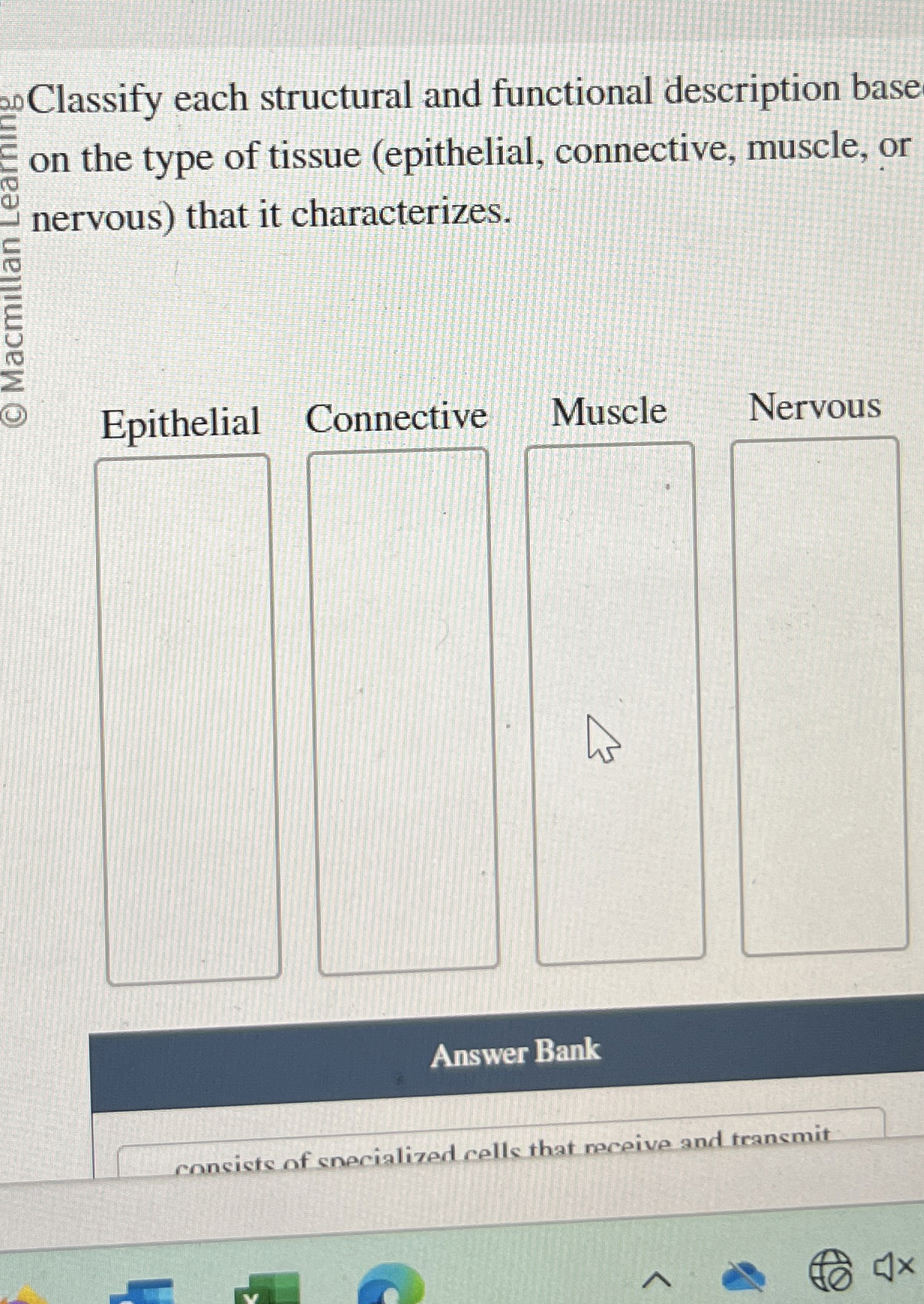 Solved Classify each structural and functional description | Chegg.com