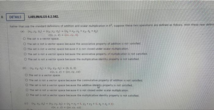 Solved ther than use the standard definitions of addition | Chegg.com