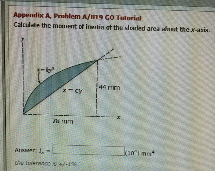 Solved Appendix A, Problem A/019 GO Tutorial Calculate the | Chegg.com