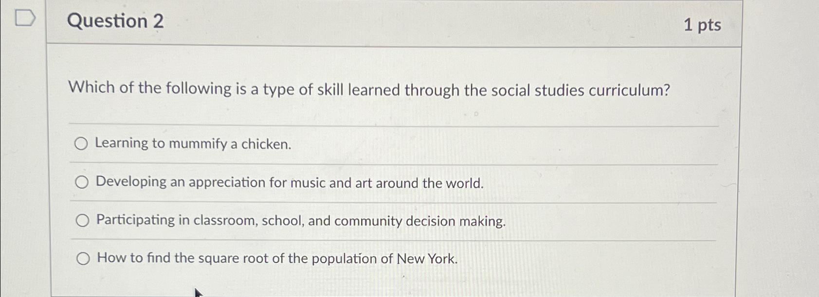 Solved Question 21 ﻿ptsWhich of the following is a type of | Chegg.com
