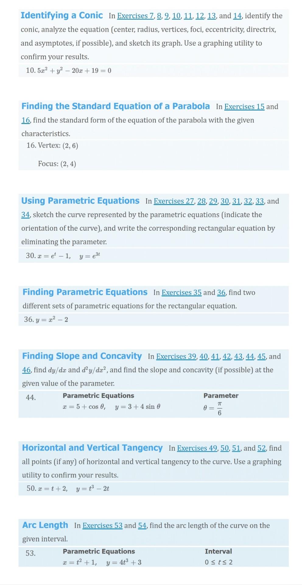 Solved Identifying a Conic In Exercises 7,8,9,10,11,12,13, | Chegg.com