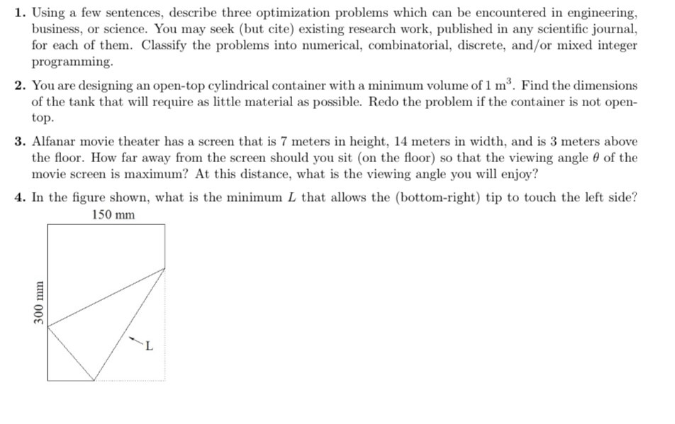 Solved Using a few sentences, describe three optimization | Chegg.com