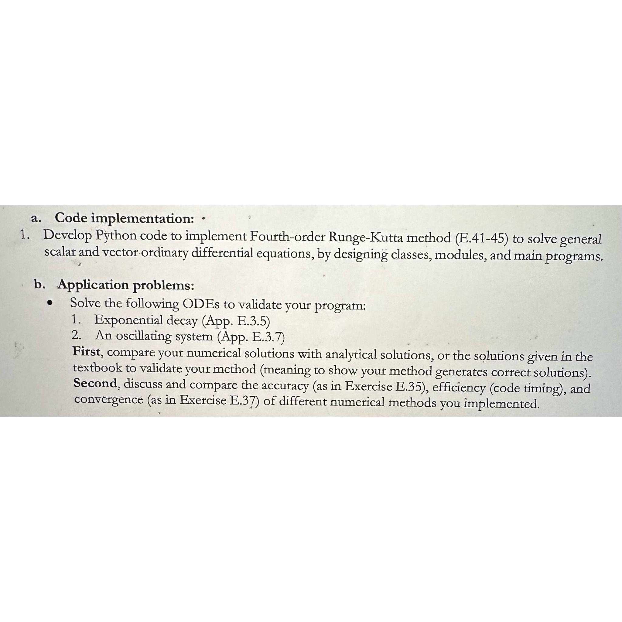 Solved a. ﻿Code implementation:Develop Python code to | Chegg.com