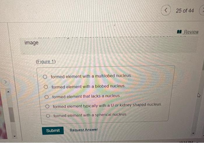 Figure(Figure 1) formed element with a multilobed | Chegg.com