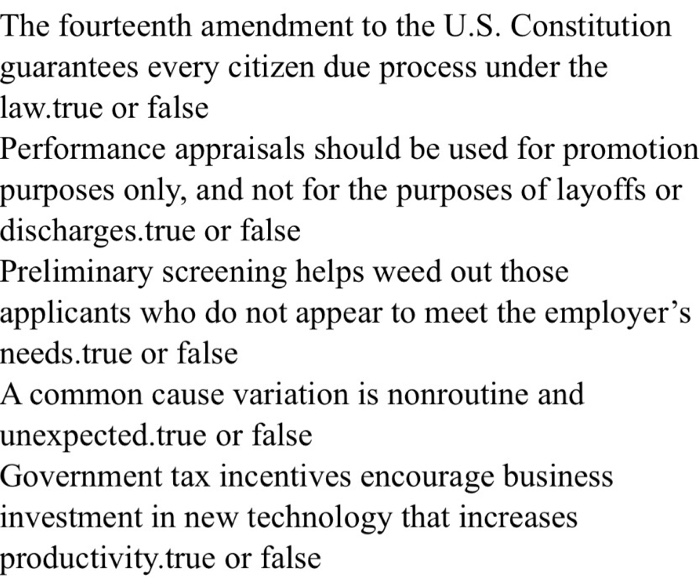 Solved The fourteenth amendment to the U.S. Constitution | Chegg.com