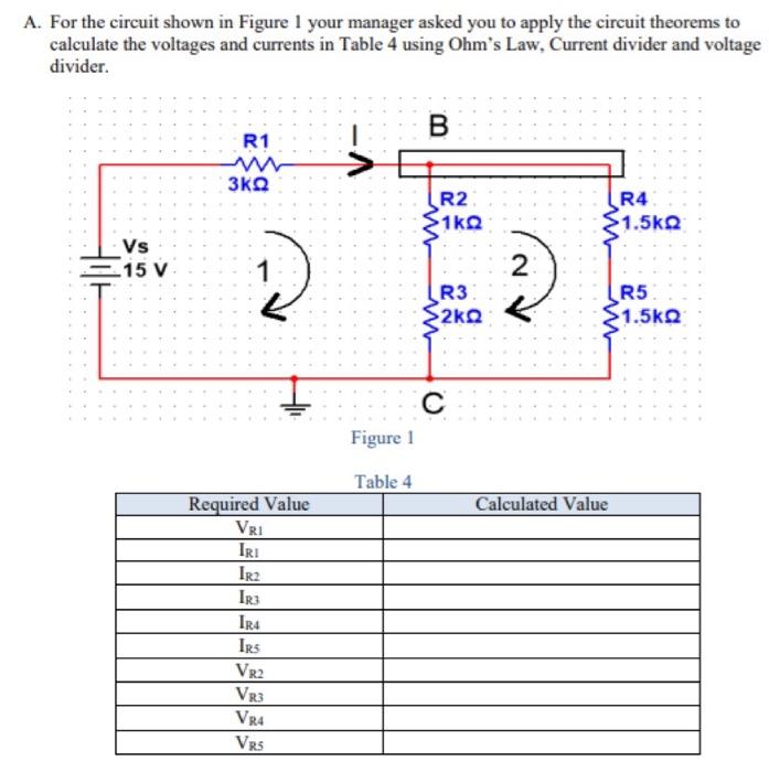 Solved B Use The Calculated Values To Validate Kcl On Node 