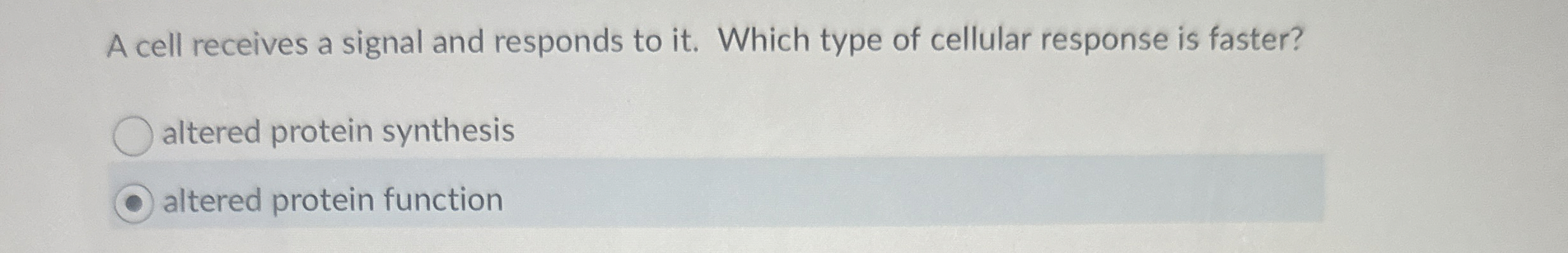 Solved A cell receives a signal and responds to it. ﻿Which | Chegg.com