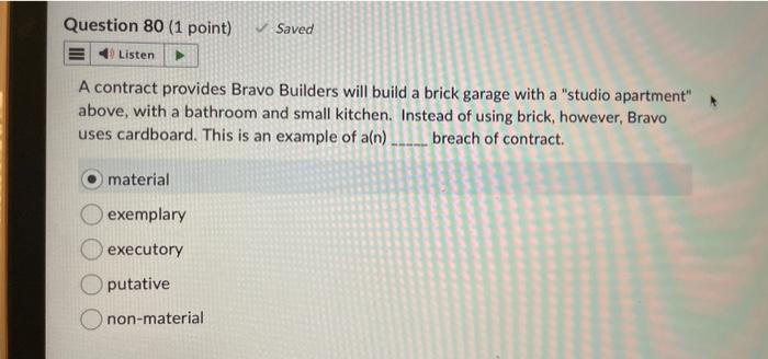 Solved A contract provides Bravo Builders will build a brick | Chegg.com