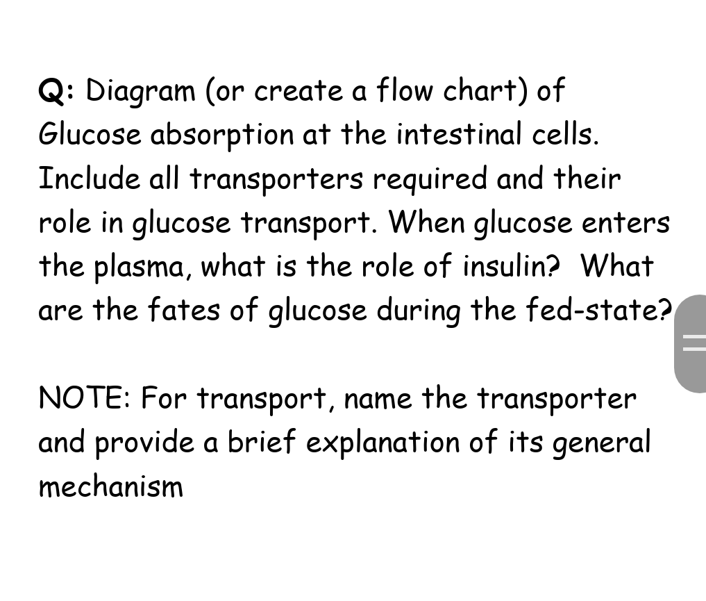 Solved а Q: Diagram (or create a flow chart) of Glucose | Chegg.com