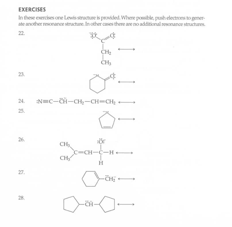 Solved EXERCISESIn these exercises one Lewis structure is | Chegg.com