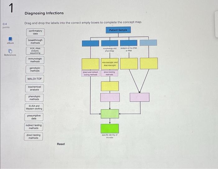 Solved 1 0.4 points eBook References Diagnosing Infections | Chegg.com