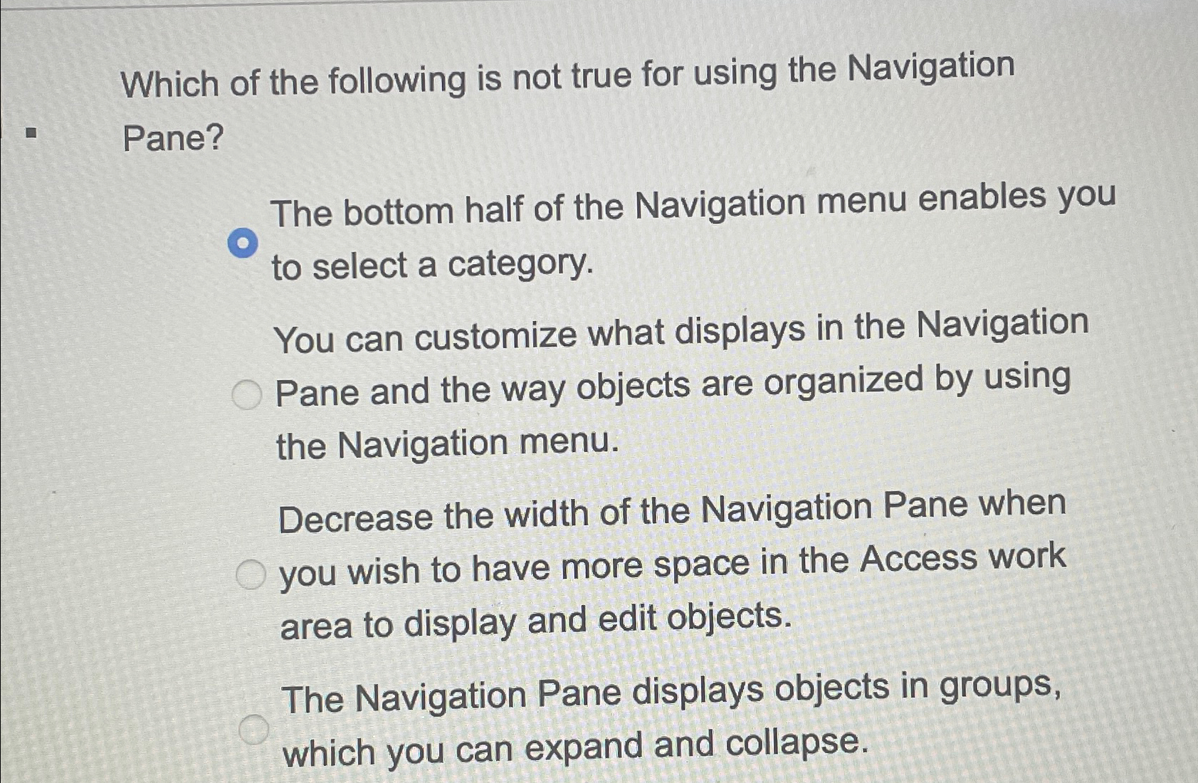 Solved Which of the following is not true for using the | Chegg.com