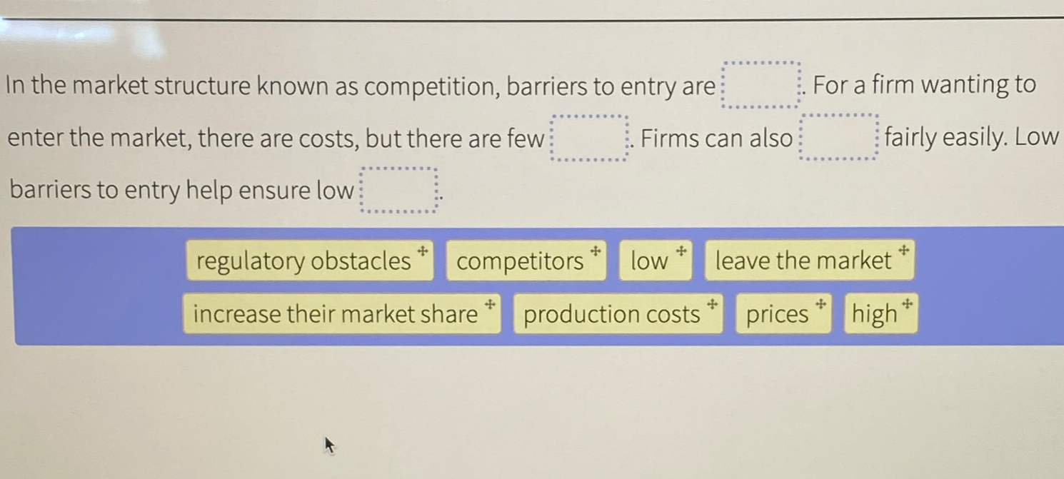Solved In the market structure known as competition, | Chegg.com