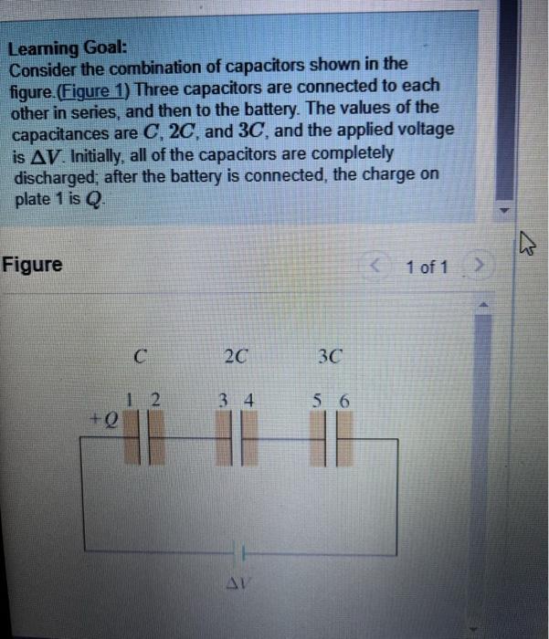 Solved Leaming Goal: Consider the combination of capacitors | Chegg.com