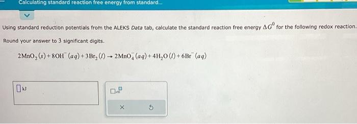 Solved Using standard reduction potentials from the ALEKS | Chegg.com