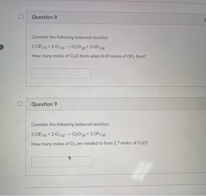 Solved Consider the following balanced reaction. | Chegg.com