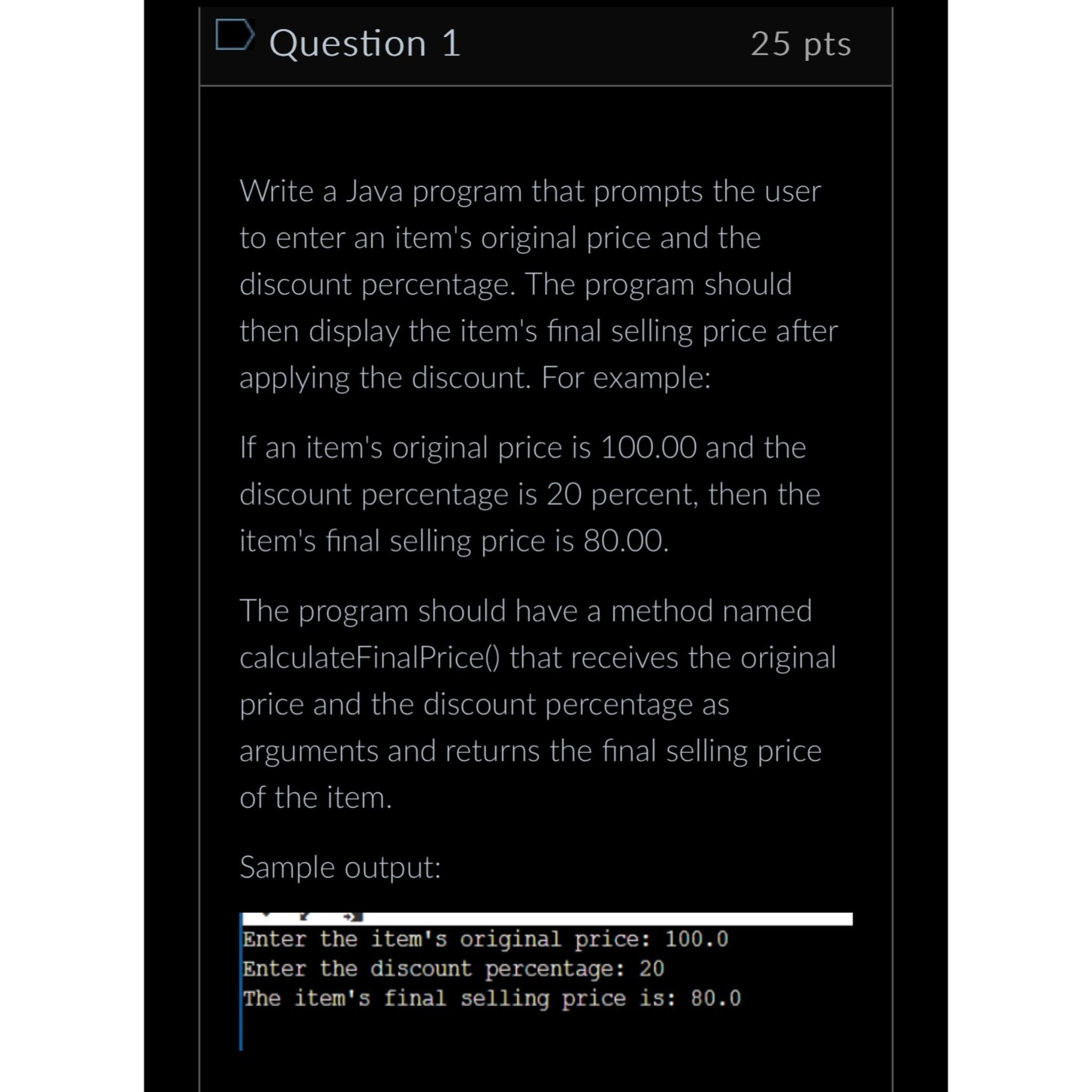 Solved Write a java program, to take an array of 10 | Chegg.com