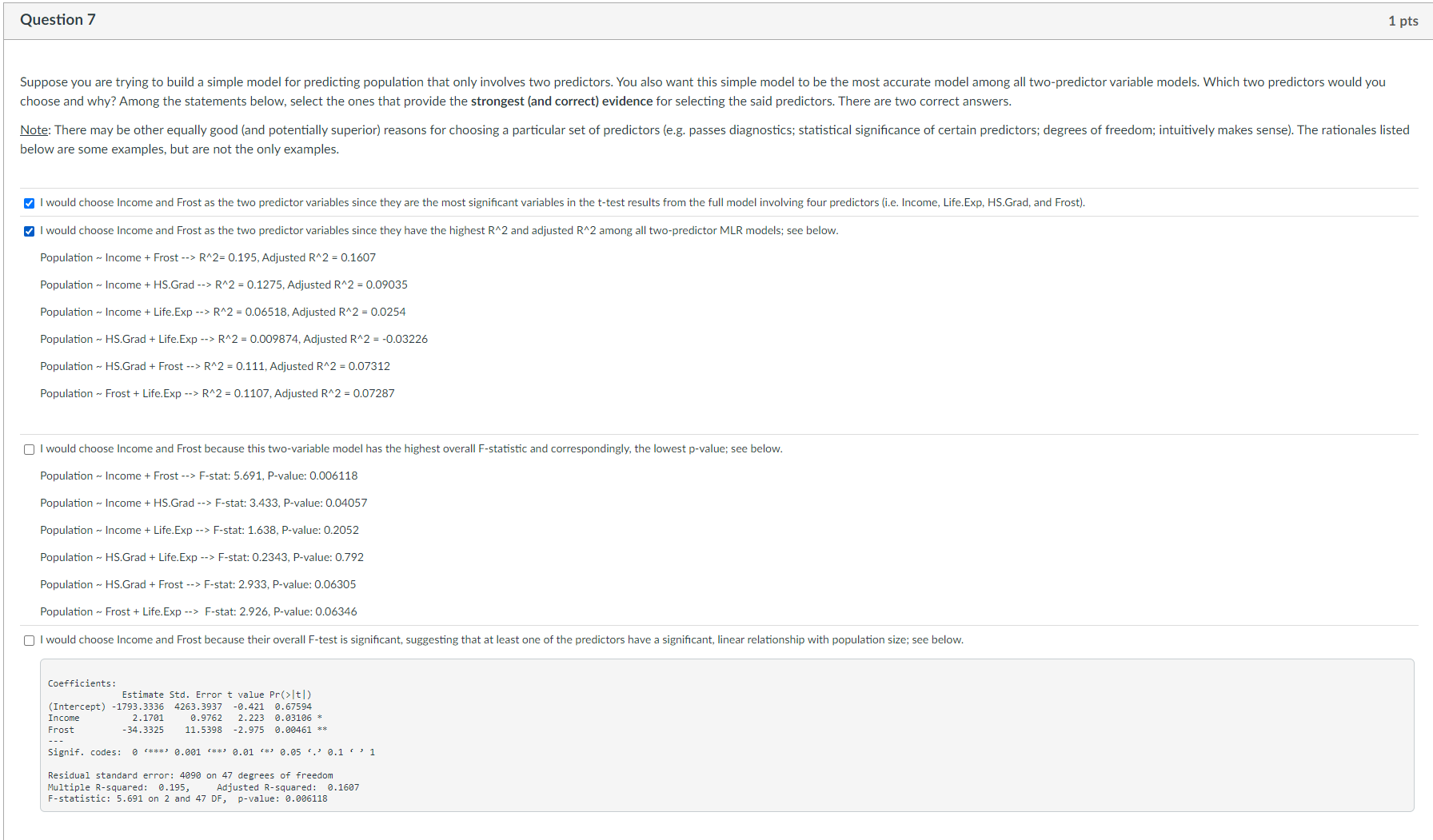 Solved Question 7choose and why? Among the statements below, | Chegg.com