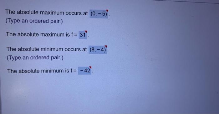 Solved Find the absolute maxima and minima of the function | Chegg.com