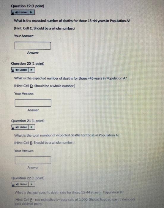 Solved Step 3: Calculate Expected # of Deaths Next, we need | Chegg.com