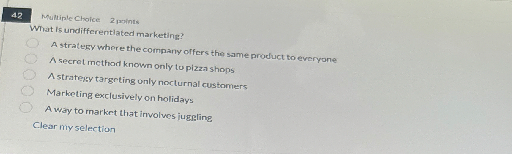 Solved 42 ﻿Multiple Choice 2 ﻿pointsWhat is undifferentiated | Chegg.com