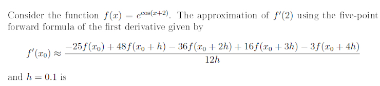 Solved Consider the function f(x)=ecos(x+2). ﻿The | Chegg.com