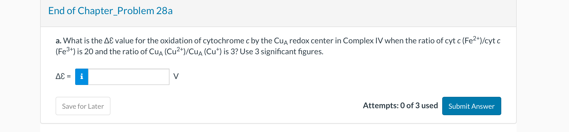 Solved End of Chapter_Problem 28aa. ﻿What is the Δε ﻿value | Chegg.com