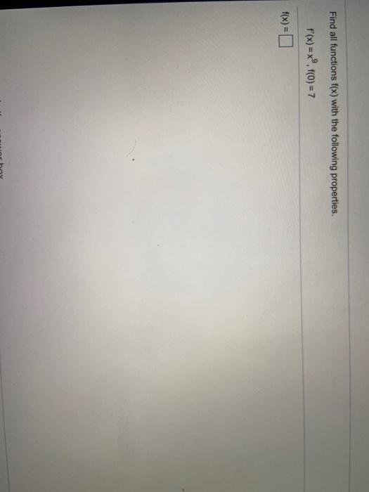 Solved Find the value of that makes the antidifferentiation | Chegg.com