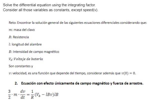 Solved Solve the differential equation using the integrating | Chegg.com