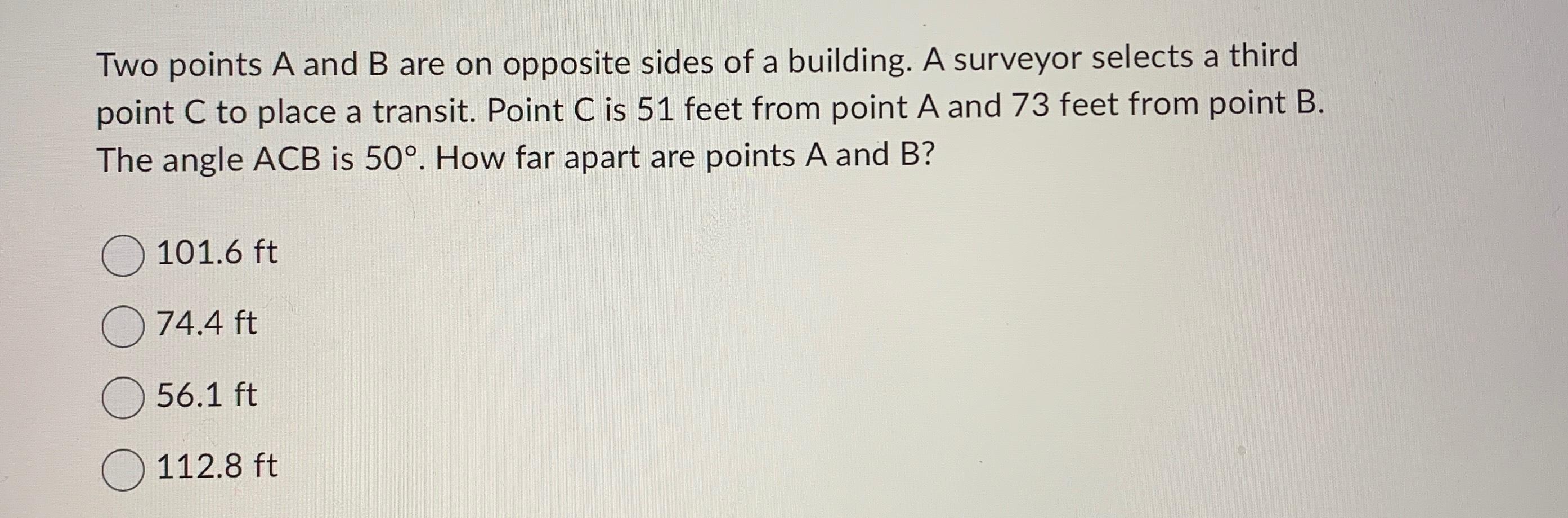 Solved Two points A and B ﻿are on opposite sides of a | Chegg.com